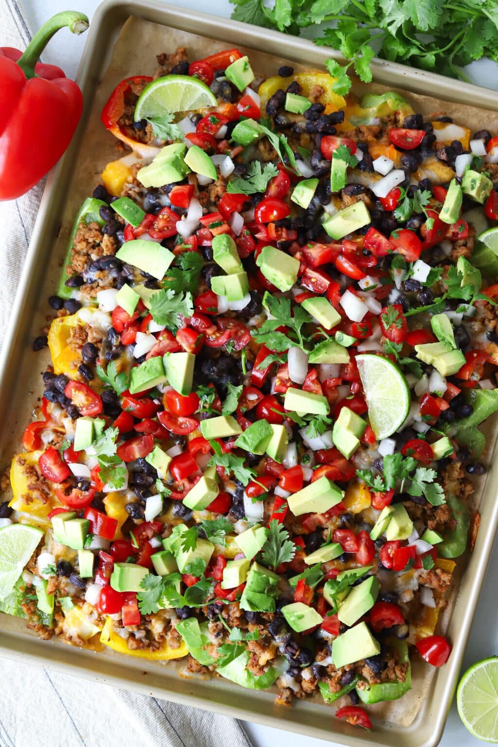 Bell Pepper Nachos l The Balanced Nutritionist