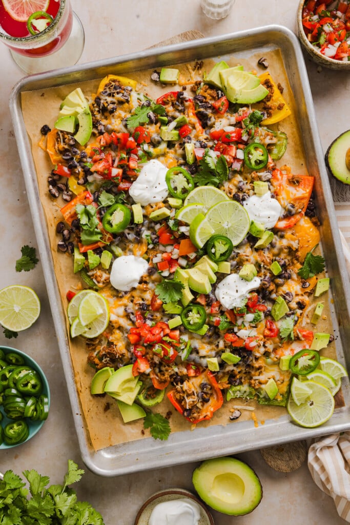 Bell Pepper Nachos l The Balanced Nutritionist