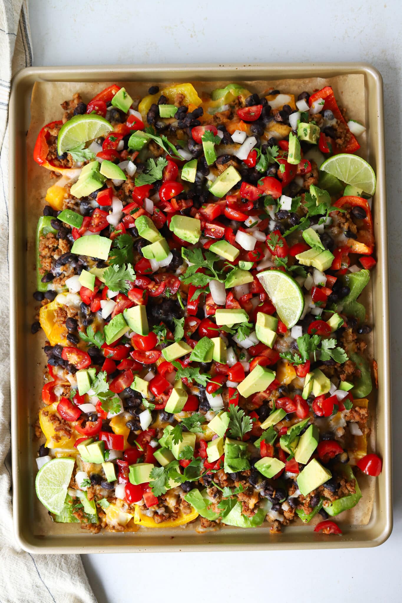 Bell Pepper Nachos Recipe - The Balanced Nutritionist