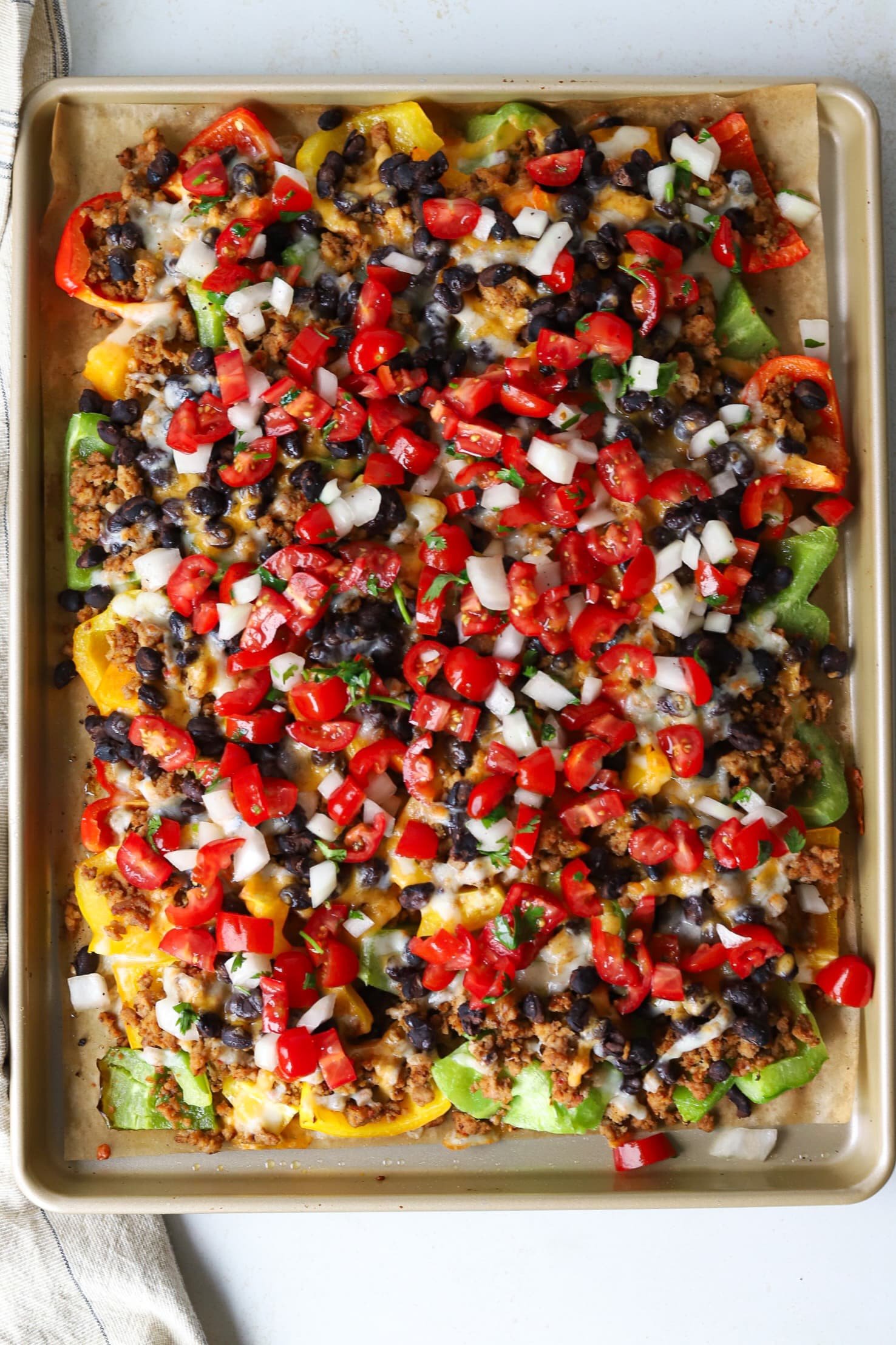 Bell Pepper Nachos Recipe - The Balanced Nutritionist