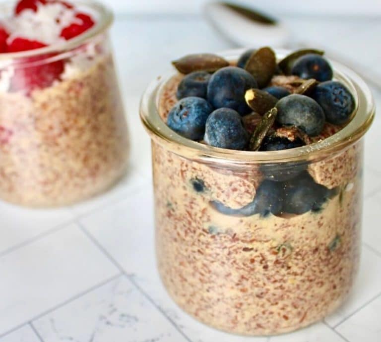 Flaxseed Pudding {5 Simple Ingredients} - The Balanced Nutritionist