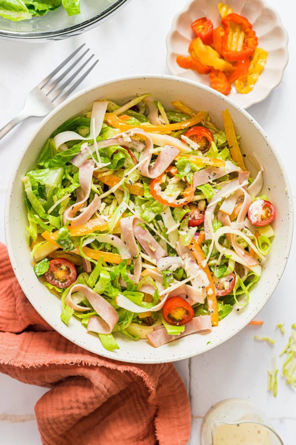 Italian Grinder Salad Recipe l The Balanced Nutritionist