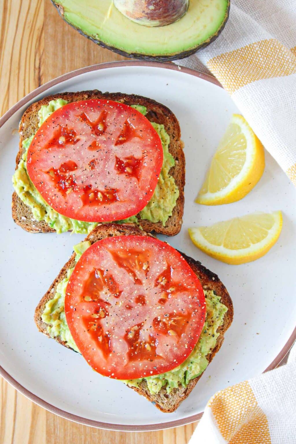 The Best Avocado Toast with Tomato - The Balanced Nutritionist