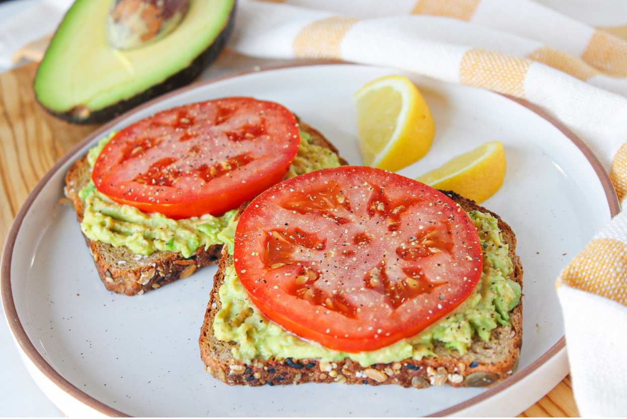 The Best Avocado Toast with Tomato - The Balanced Nutritionist