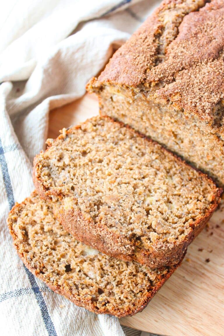 Banana Bread with Chia Seeds (Easy + Healthy!) - The Balanced Nutritionist