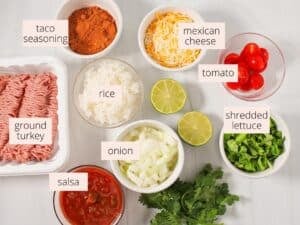 Cheesy Taco Rice Skillet (One Pot) - The Balanced Nutritionist