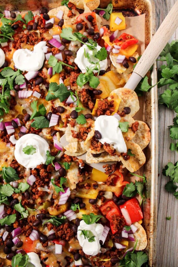 Loaded Bell Pepper Nachos - The Balanced Nutritionist