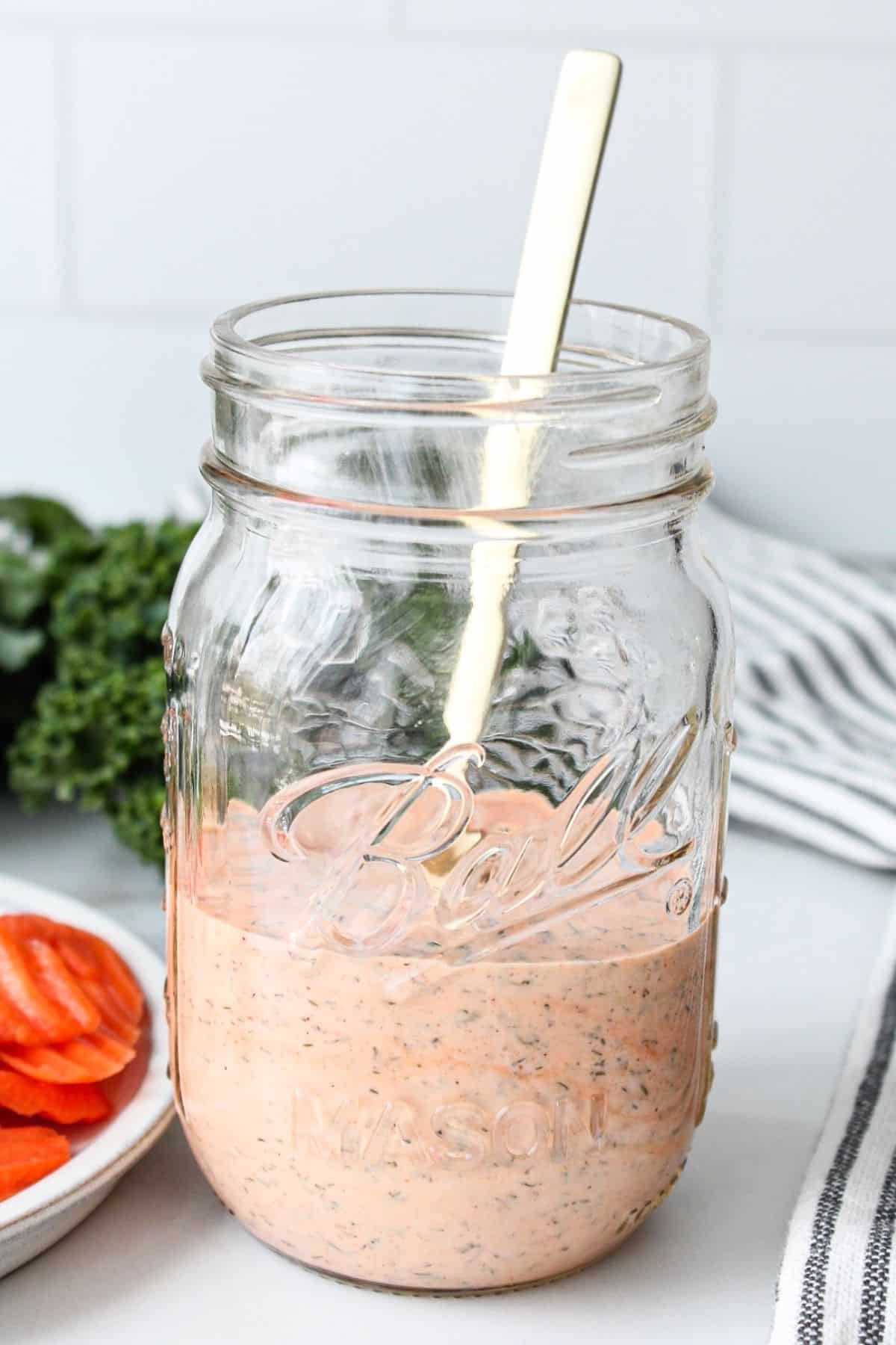 Buffalo Ranch Sauce (Dressing or Dip!) - The Balanced Nutritionist