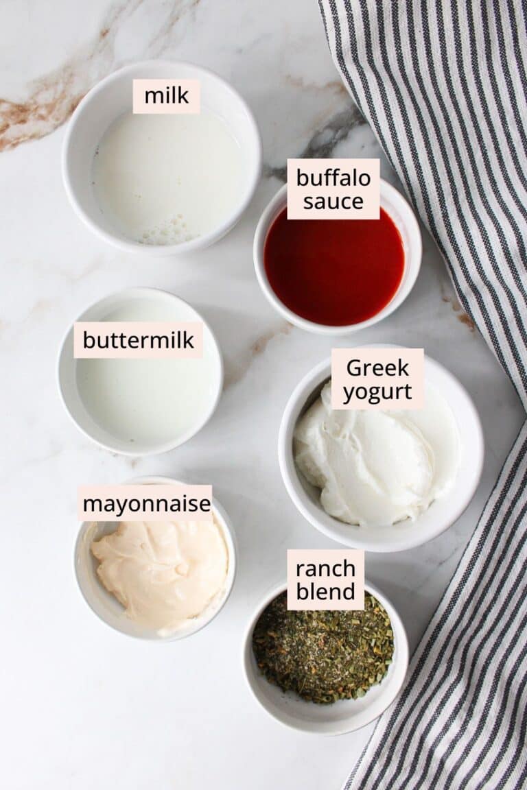Buffalo Ranch Sauce (Dressing or Dip!) - The Balanced Nutritionist