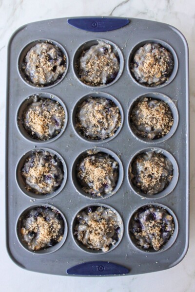 Healthy Blueberry Chocolate Chip Muffins - The Balanced Nutritionist