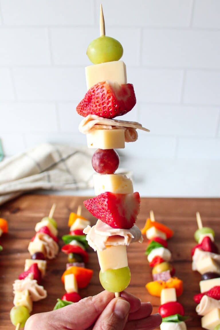 Easy Charcuterie Skewers (Two Ways!) - The Balanced Nutritionist