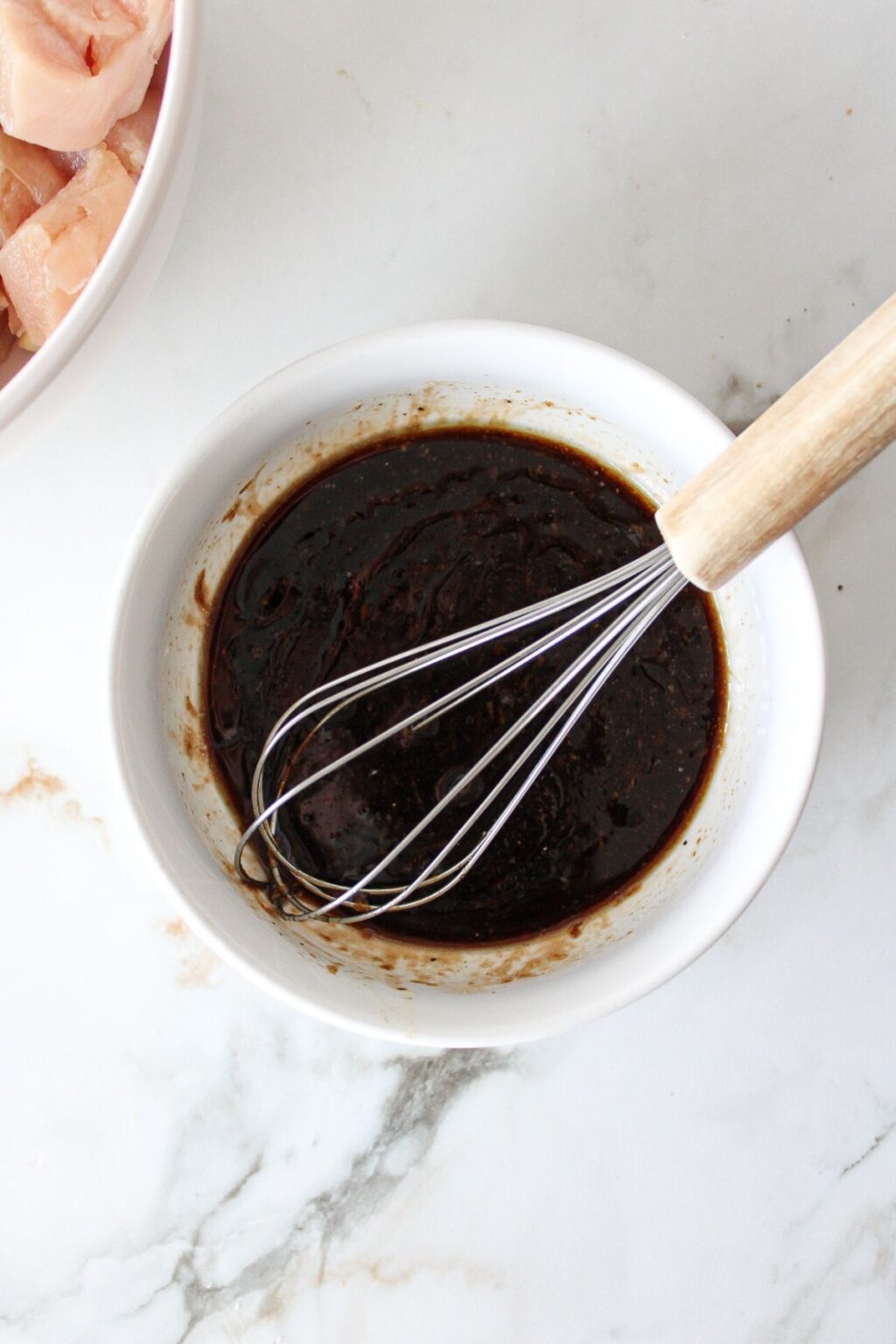 Quick + Easy Honey Garlic Chicken Cubes - The Balanced Nutritionist