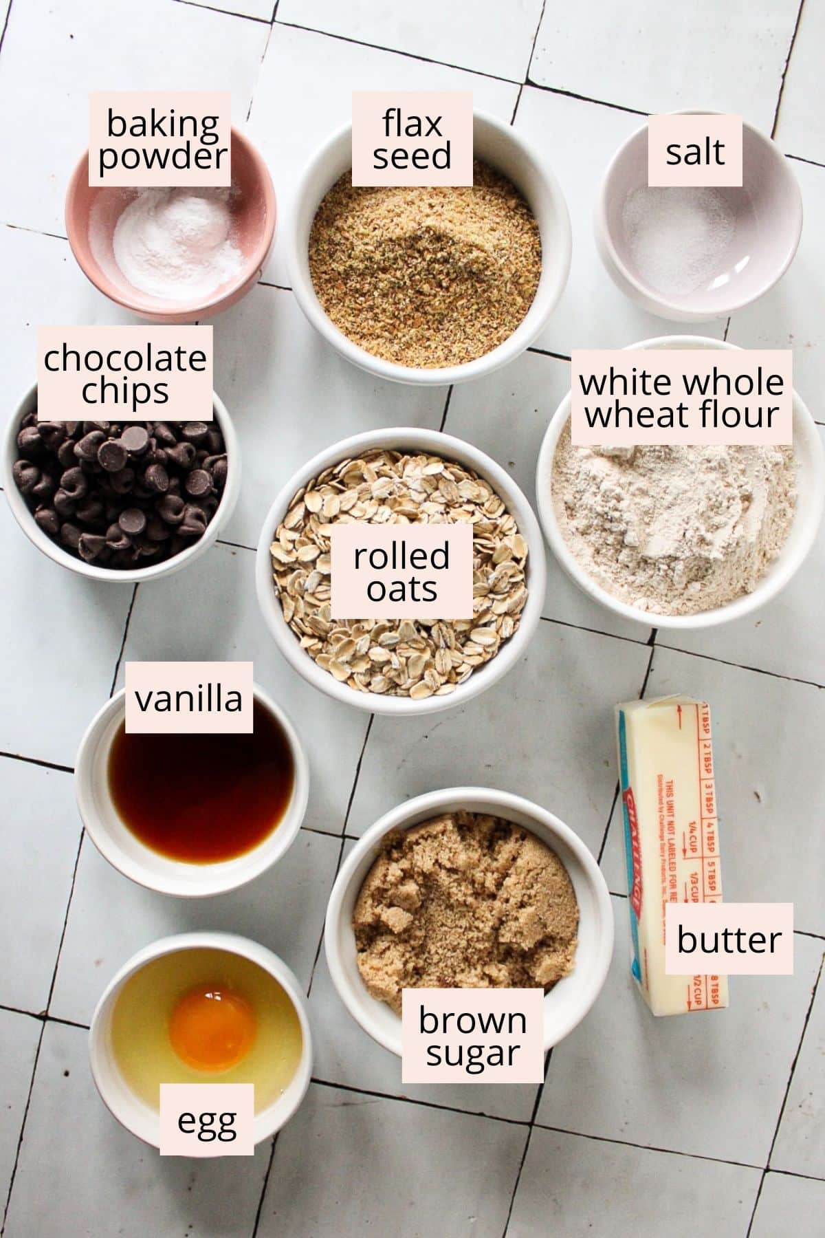 High Fiber Chocolate Chip Cookies with Oats and Flax - The Balanced ...
