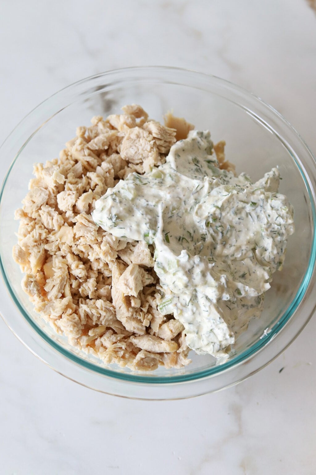 High Protein Cottage Cheese Chicken Salad - The Balanced Nutritionist