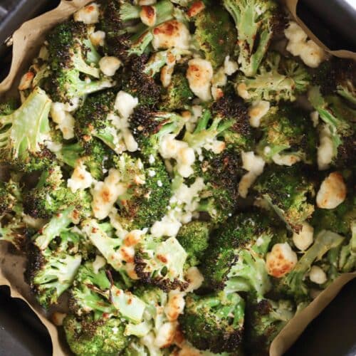 Smashed Broccoli Parmesan With Lemon And Garlic