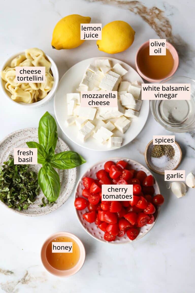 Tortellini Caprese Salad - The Balanced Nutritionist