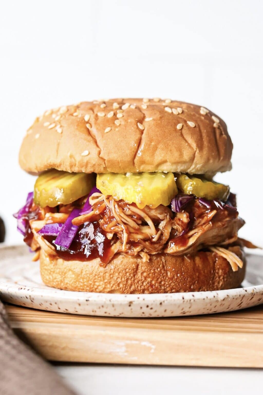 Brown Sugar BBQ Chicken Recipe (Slow Cooker) - The Balanced Nutritionist