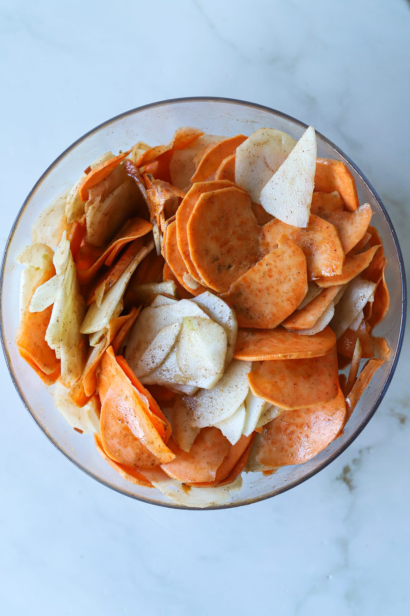Easy Sweet Potato and Apple Casserole - The Balanced Nutritionist