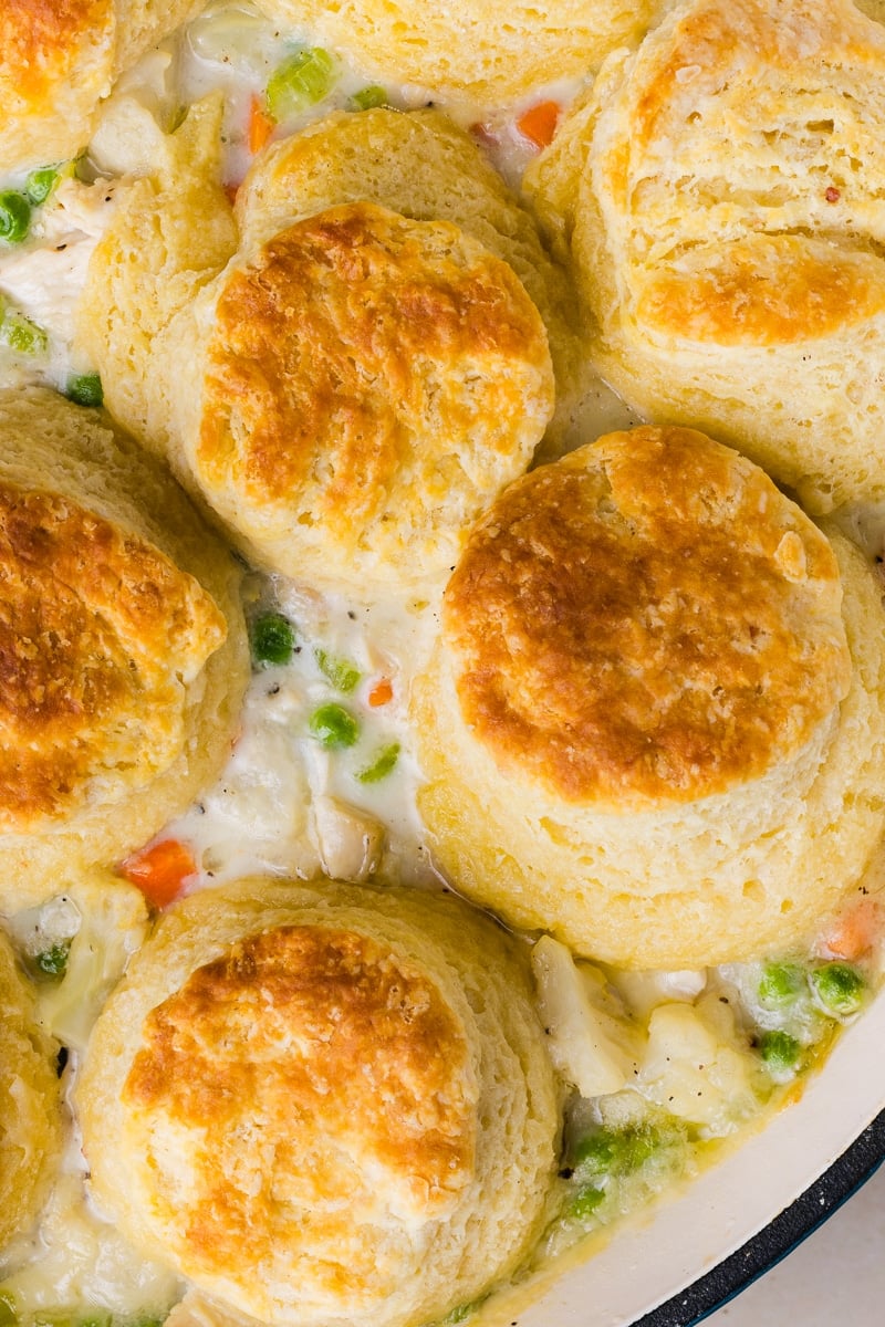 Turkey Pot Pie with Biscuits (Easy Recipe for Leftover Turkey) - The ...