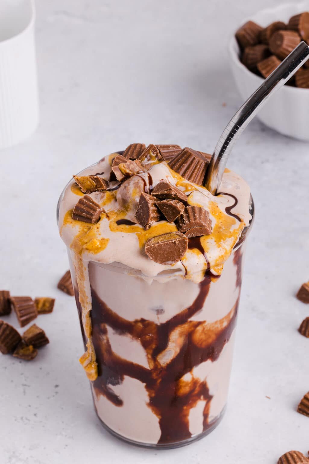 Ninja Creami Milkshake (High Protein) - The Balanced Nutritionist