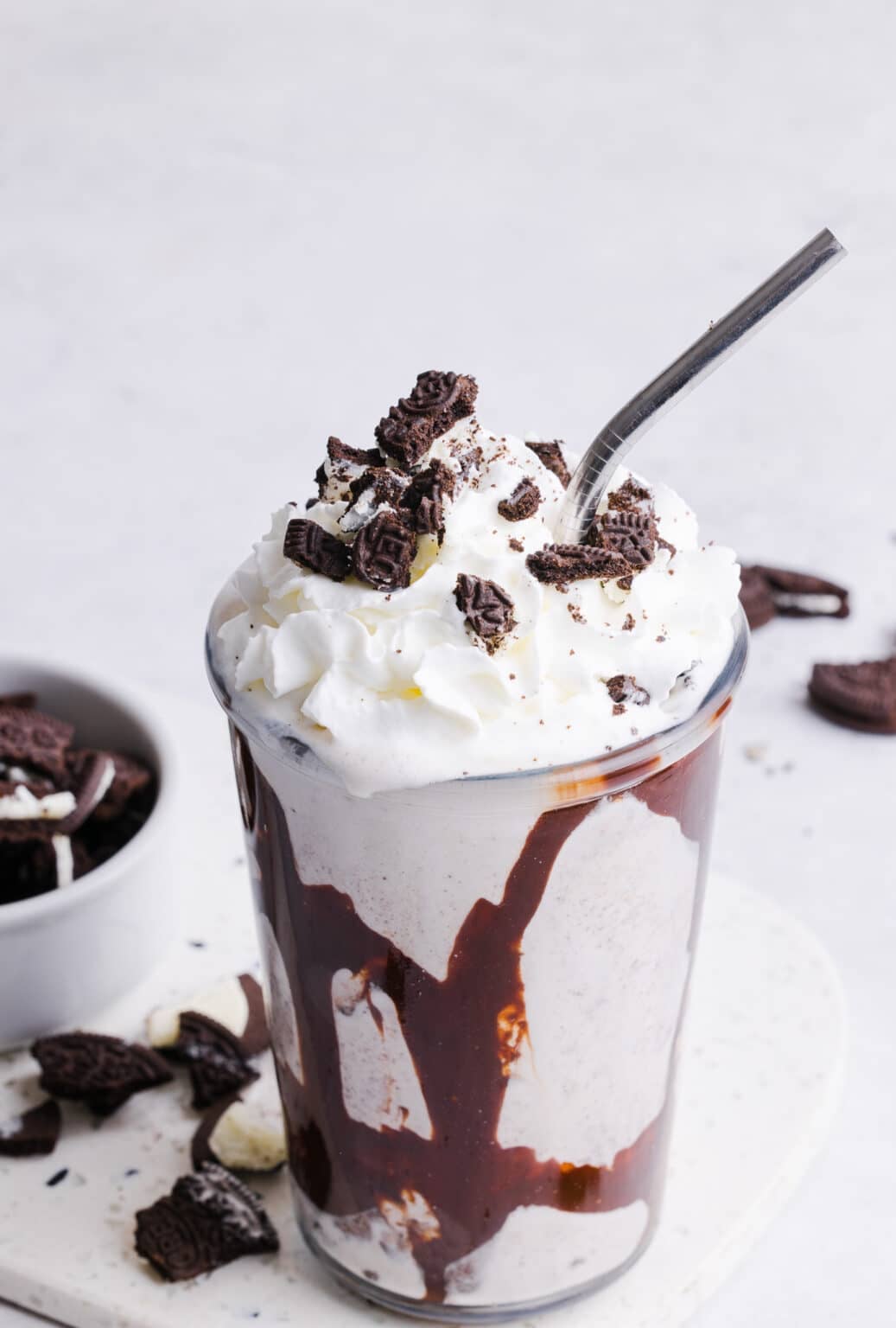 Ninja Creami Oreo Shake (High Protein) - The Balanced Nutritionist