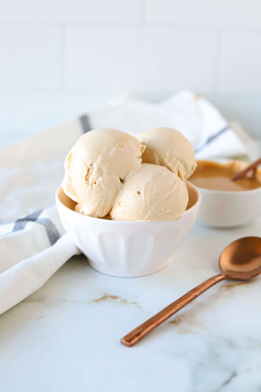 Ninja Creami Peanut Butter Ice Cream - The Balanced Nutritionist