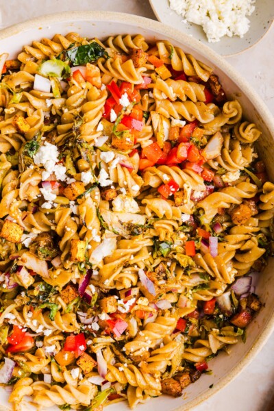 Winter Pasta Salad with Veggies and Balsamic Vinaigrette - The Balanced ...