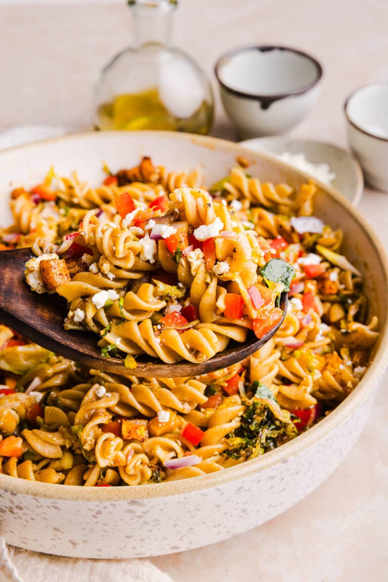 Winter Pasta Salad with Veggies and Balsamic Vinaigrette - The Balanced ...