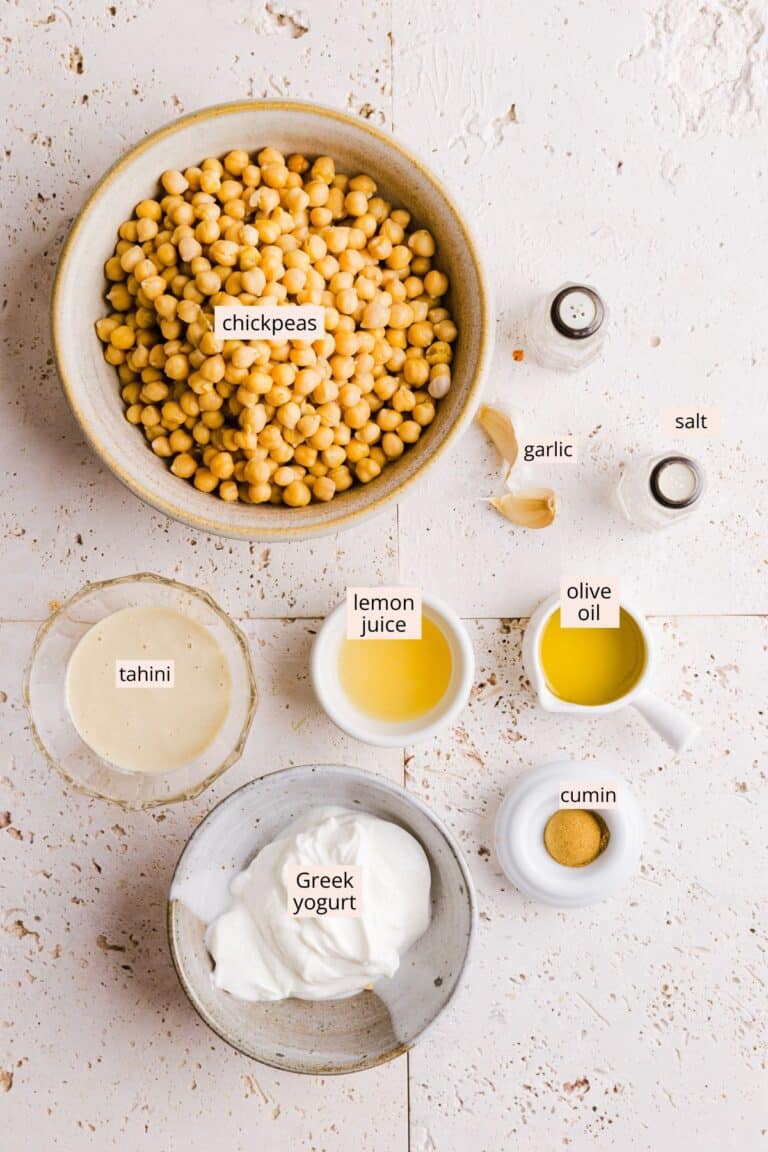 Easy Creamy High Protein Hummus - The Balanced Nutritionist