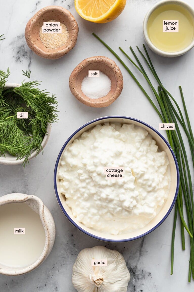 Cottage Cheese Ranch Dressing - The Balanced Nutritionist