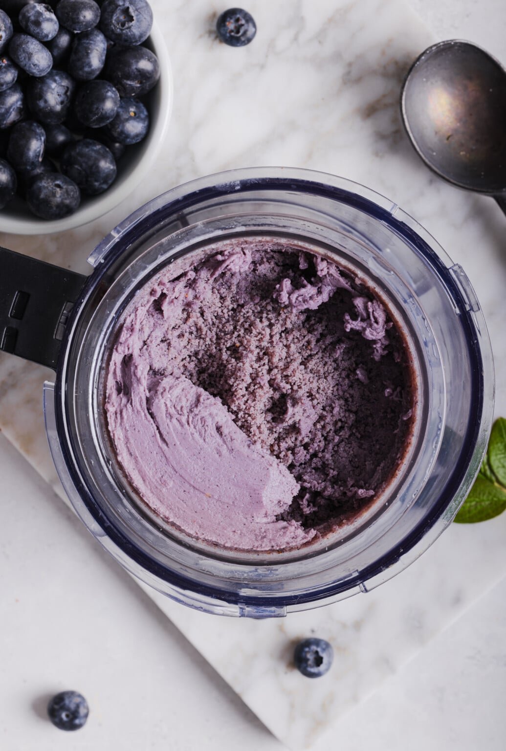 Ninja Creami Blueberry Ice Cream - The Balanced Nutritionist