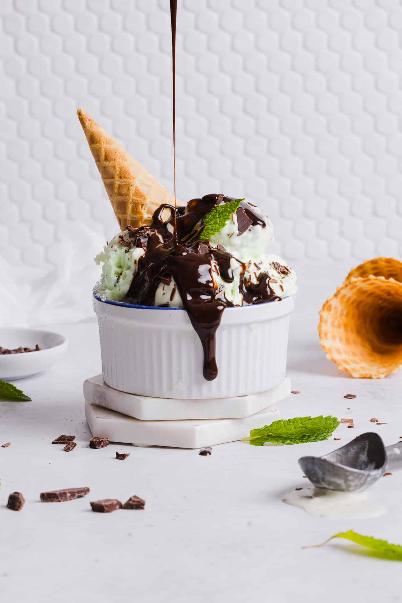 Ninja Creami Mint Chocolate Chip Ice Cream - The Balanced Nutritionist