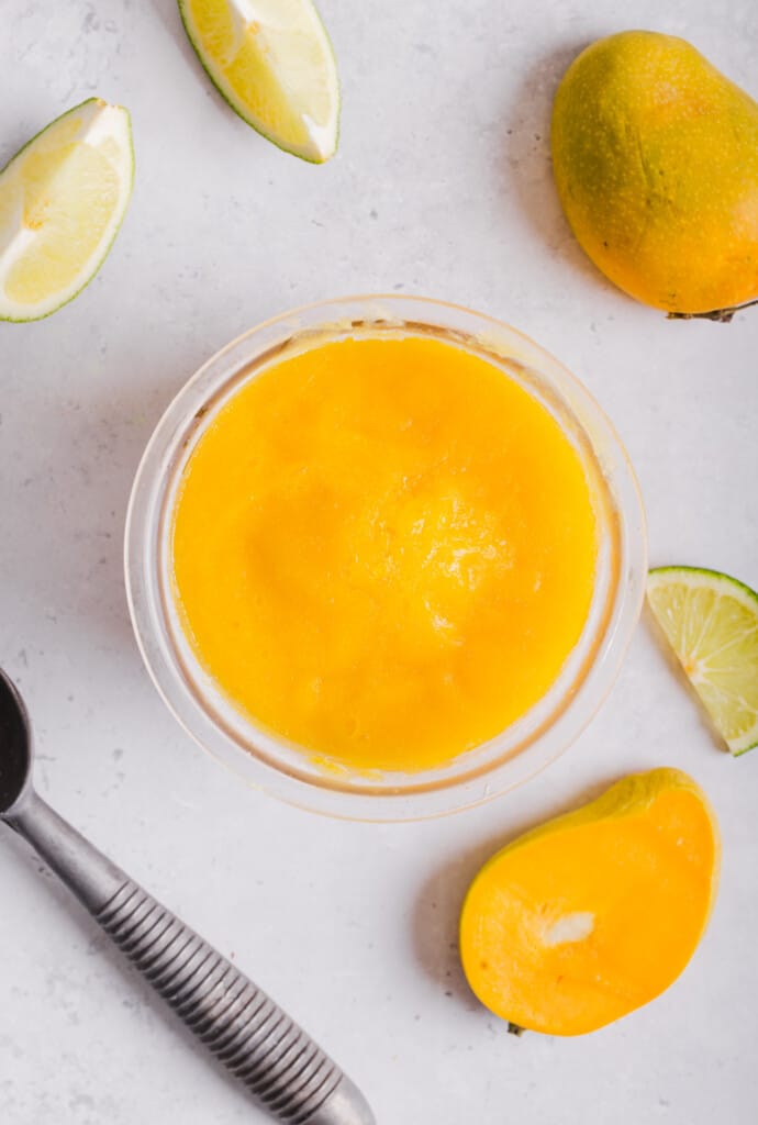 Ninja Creami Mango Sorbet | The Balanced Nutritionist