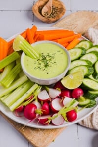 Creamy Poblano Ranch Dressing - The Balanced Nutritionist