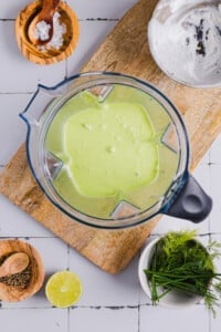 Creamy Poblano Ranch Dressing - The Balanced Nutritionist