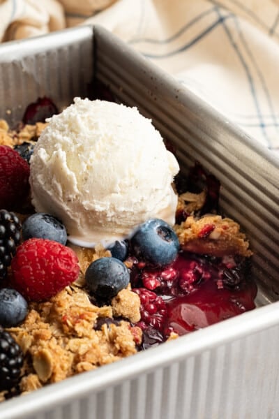 Ultimate Berry Crumble Recipe | The Balanced Nutritionist