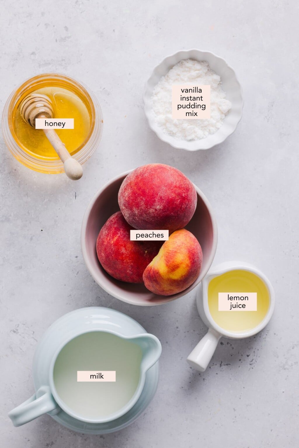 Easy Ninja Creami Peach Ice Cream | The Balanced Nutritionist