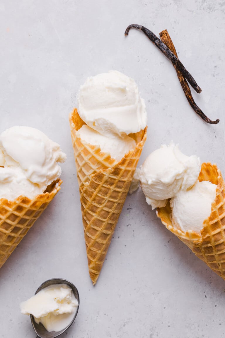 Ninja Creami Vanilla Ice Cream | The Balanced Nutritionist