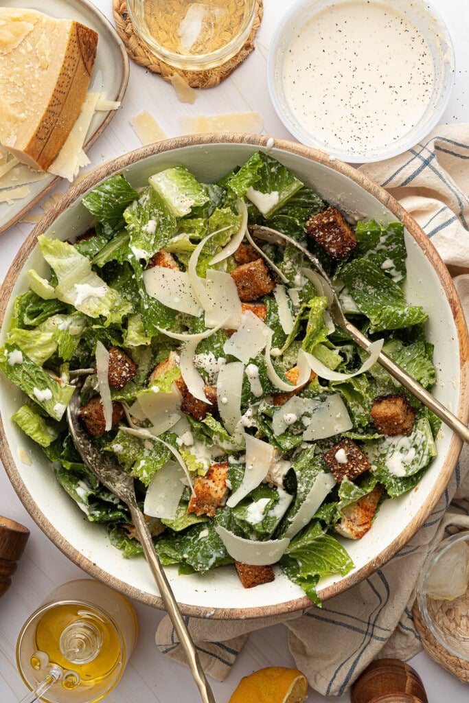 Chopped Chicken Caesar Salad | The Balanced Nutritionist