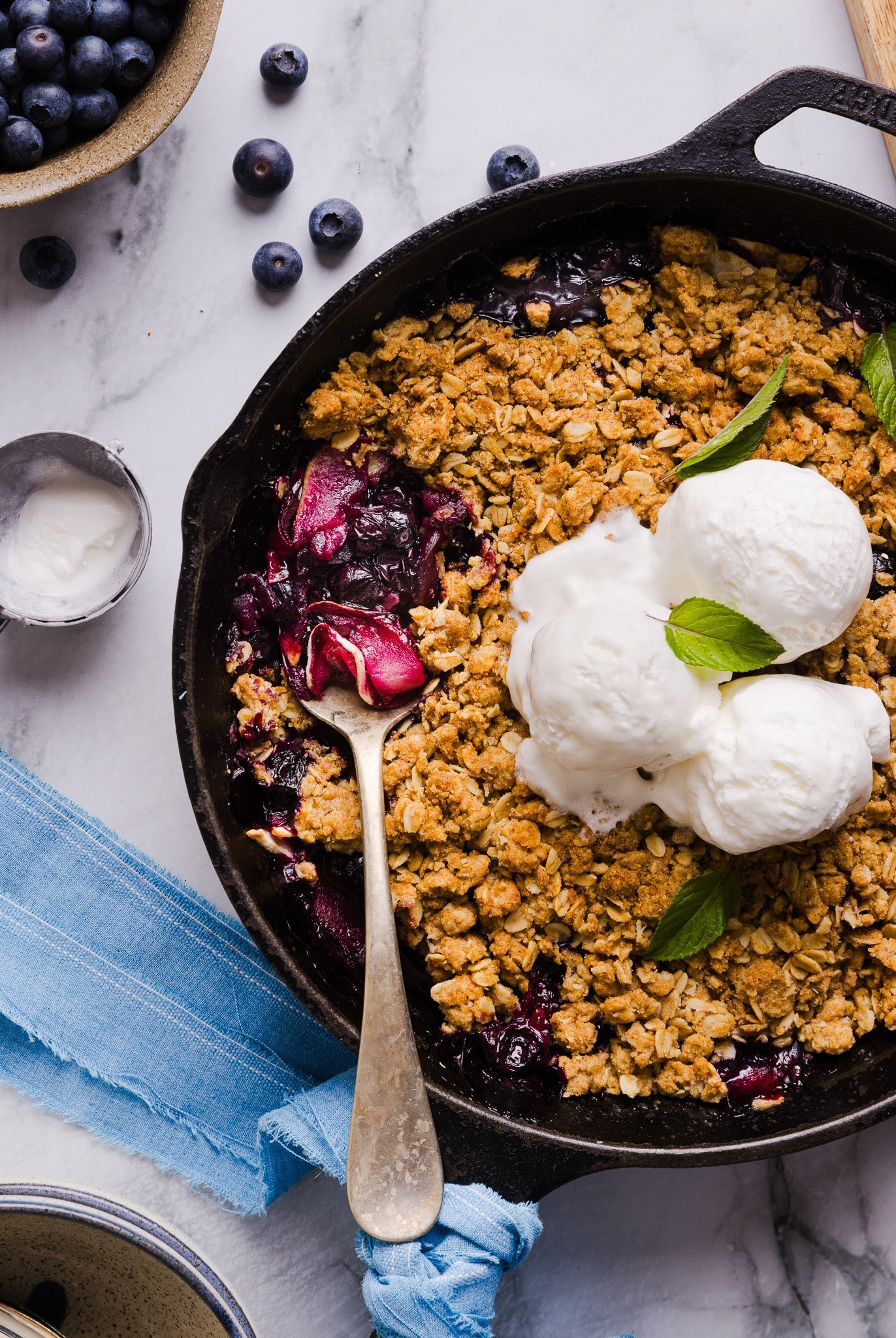 Apple Blueberry Crumble Recipe | The Balanced Nutritionist