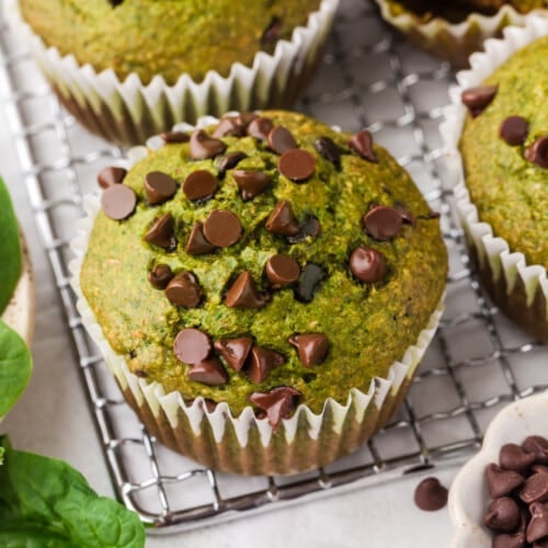 Spinach Banana Muffins - The Balanced Nutritionist