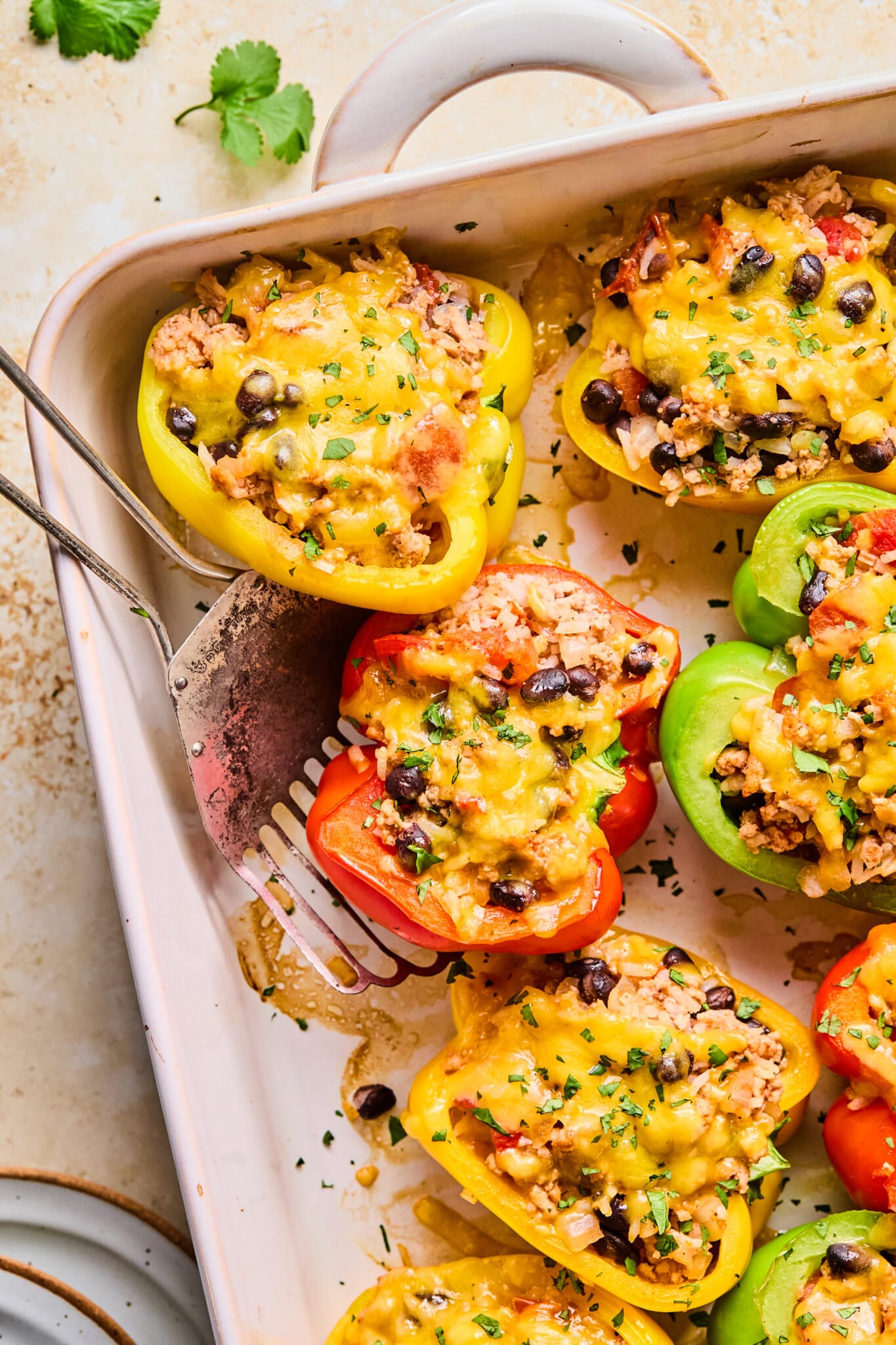 High Protein Stuffed Peppers - The Balanced Nutritionist