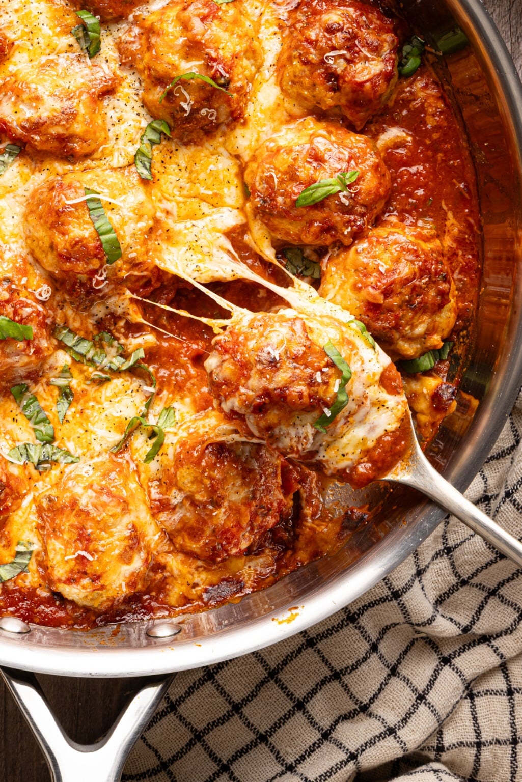 Baked Chicken Parmesan Meatballs - The Balanced Nutritionist
